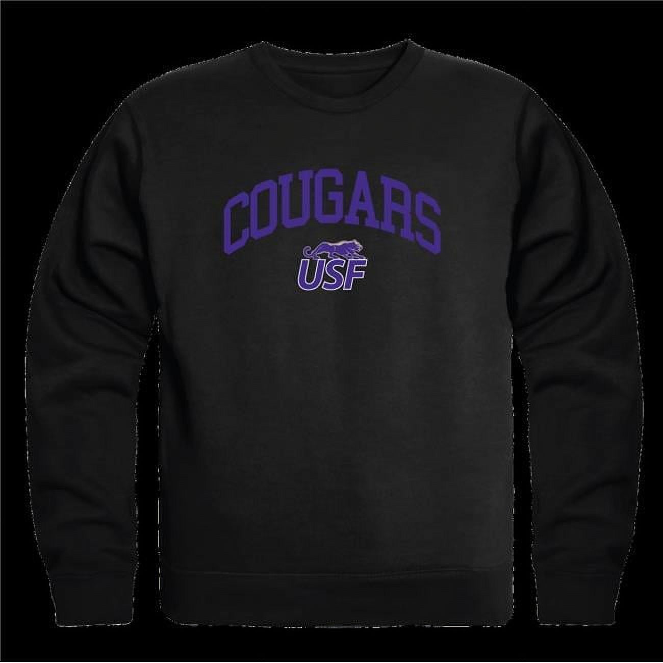 University of Sioux Falls Cougars Campus Crewneck Sweatshirt, Black ...