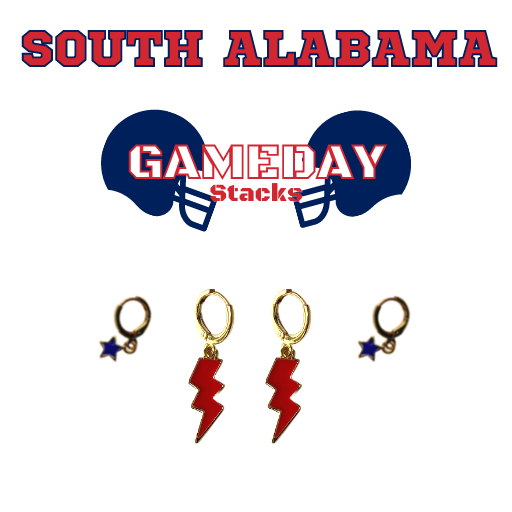 University of South Alabama Classic Gameday Stack red mini enamel bolts ...