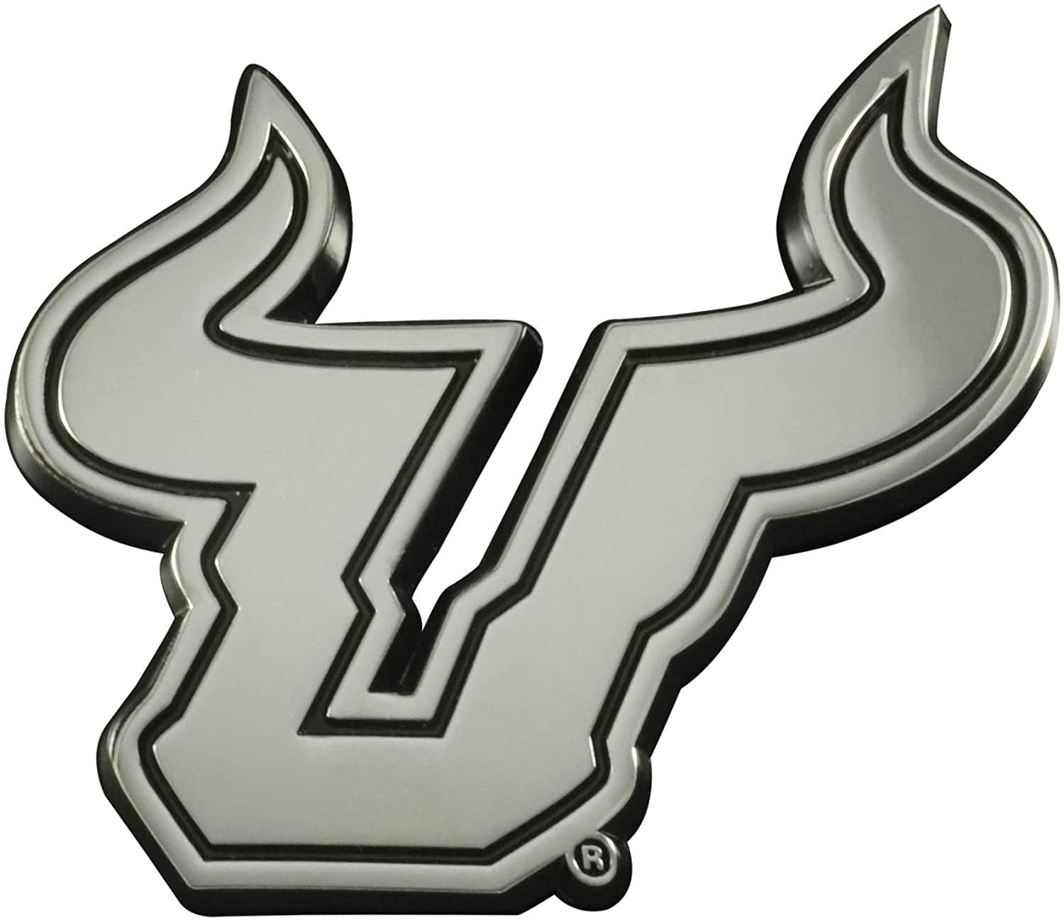University of South Florida Bulls Solid Metal Raised Auto Emblem Decal ...