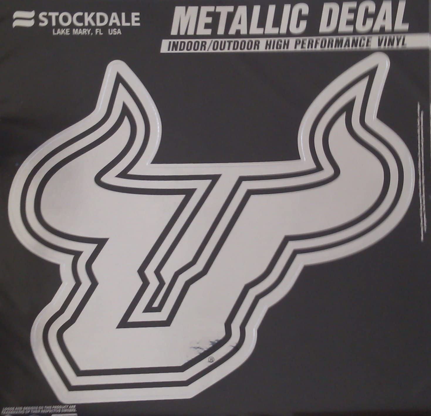 University of South Florida Bulls USF 12 Inch Decal Sticker, Metallic ...