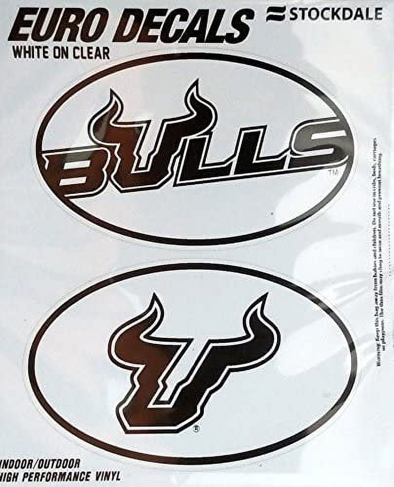 University of South Florida Bulls USF 2-Piece White and Clear Euro ...