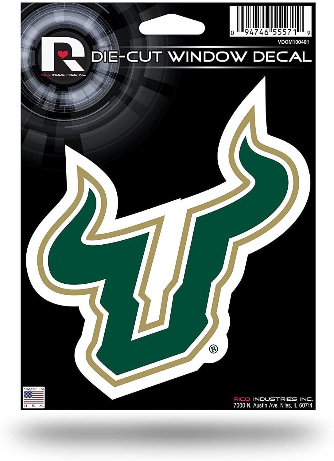University of South Florida Bulls USF 5 Inch Die Cut Flat Vinyl Decal ...