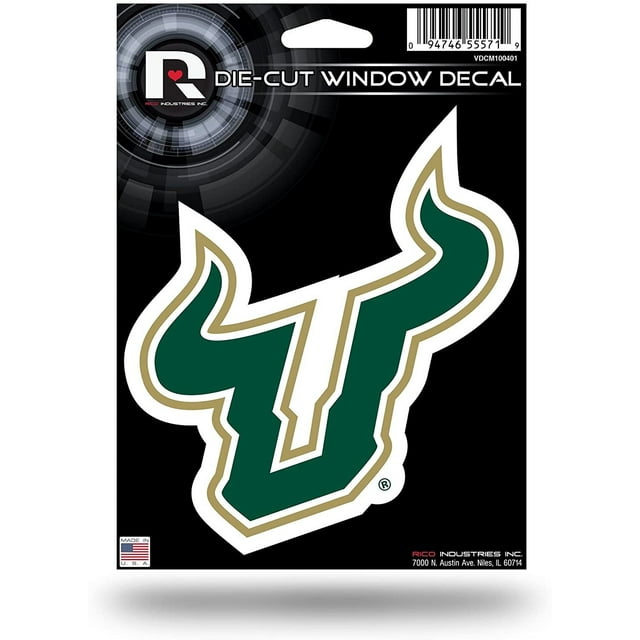 University of South Florida Bulls USF 5 Inch Die Cut Flat Vinyl Decal ...