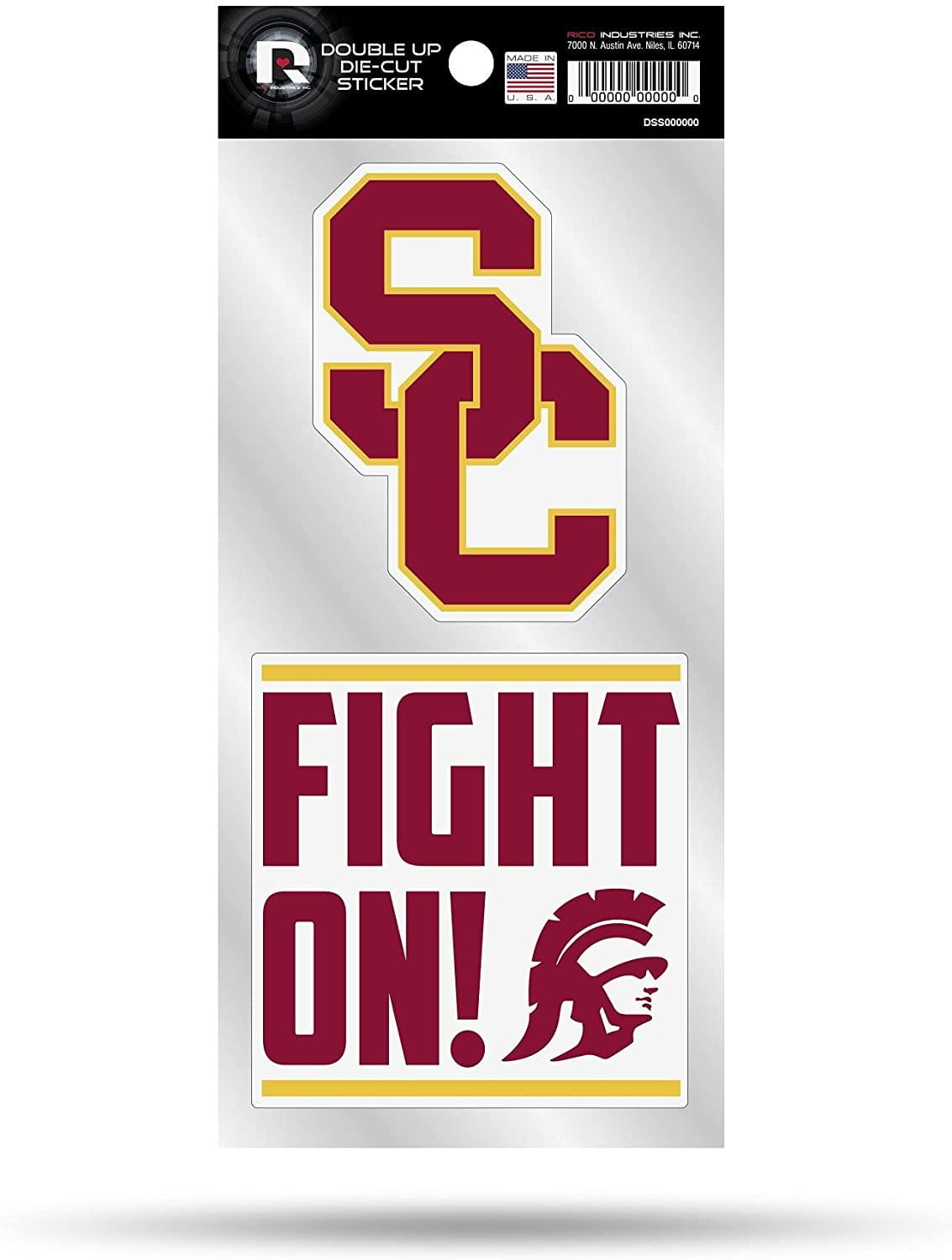 University of Southern California Trojans USC 2-Piece Double Up Die Cut ...