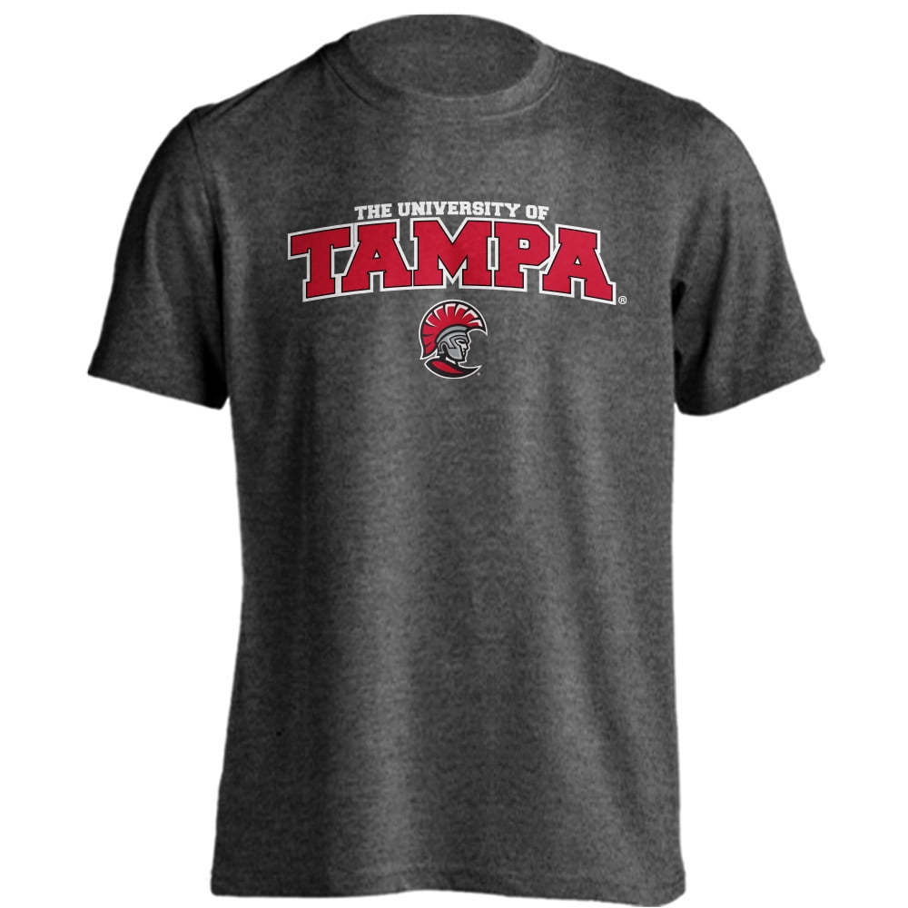 University of Tampa Spartans Classic Arch with Mascot Short Sleeve T ...
