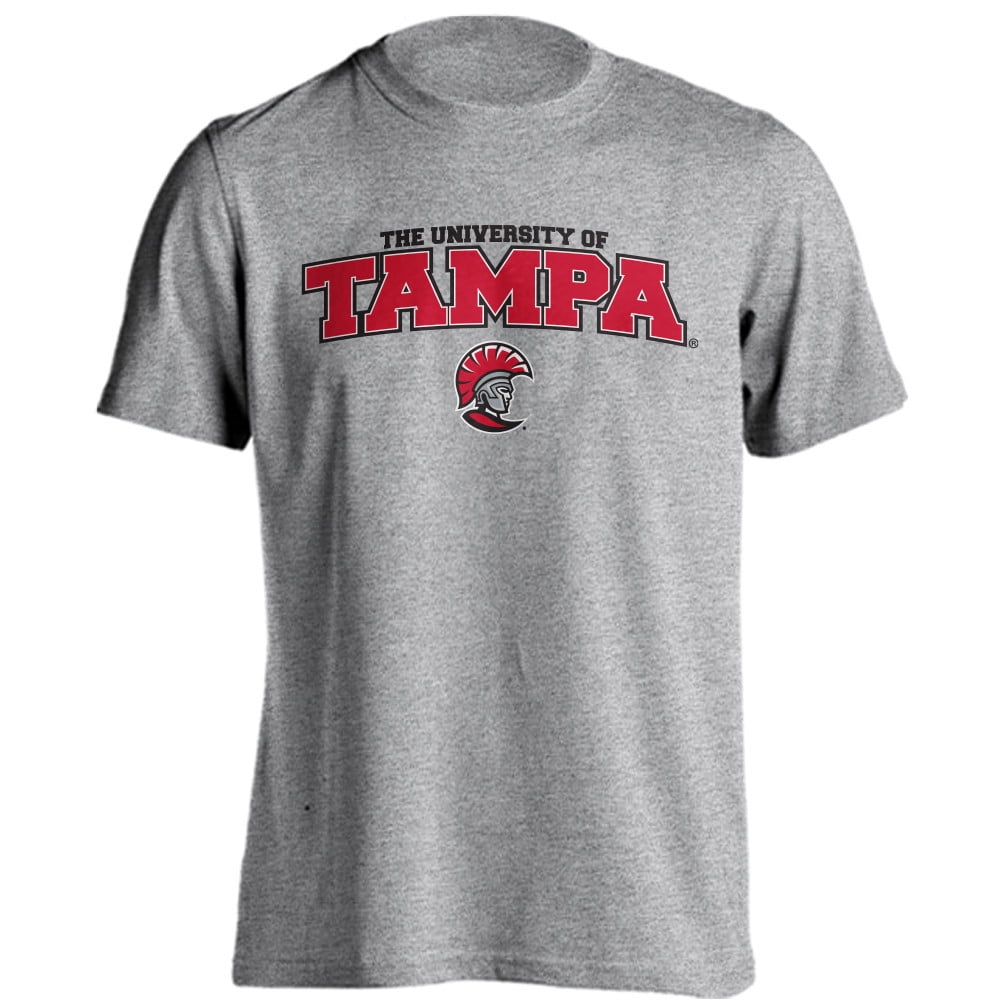 University of Tampa Spartans Classic Arch with Mascot Short Sleeve T ...