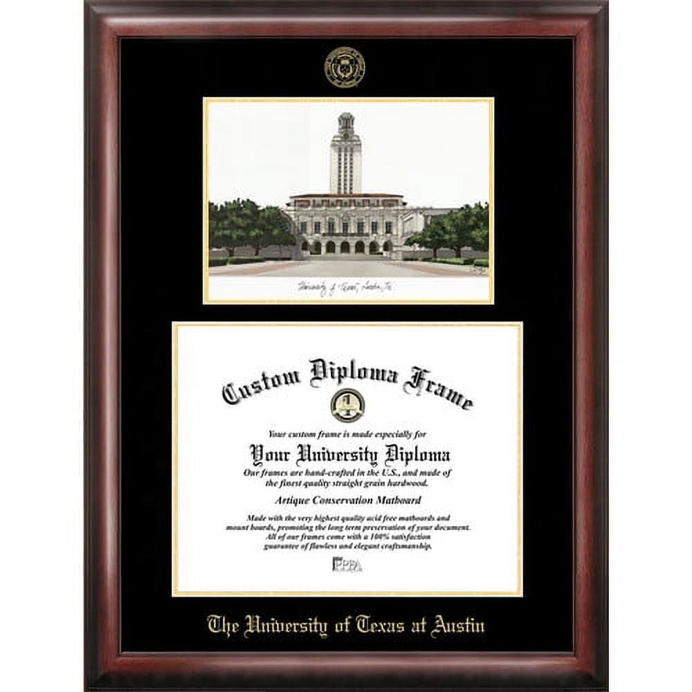 Free Shipping! Campus Images University of Texas 11x14 Gold Embossed ...