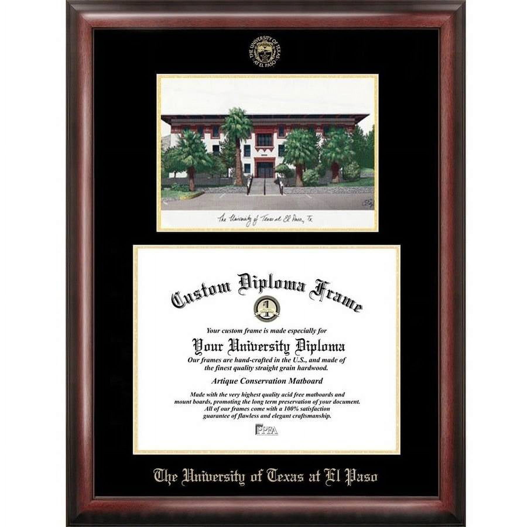 University of Texas, El Paso Diploma Frame 11x14 Gold Embossed ...