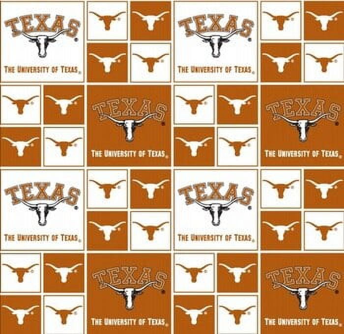 University of Texas Fabric Fine Cotton Classic Geometric Design-Sold by ...