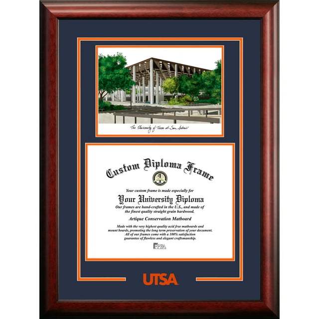 University of Texas, San Antonio 11" x 14" Spirit Graduate Diploma ...