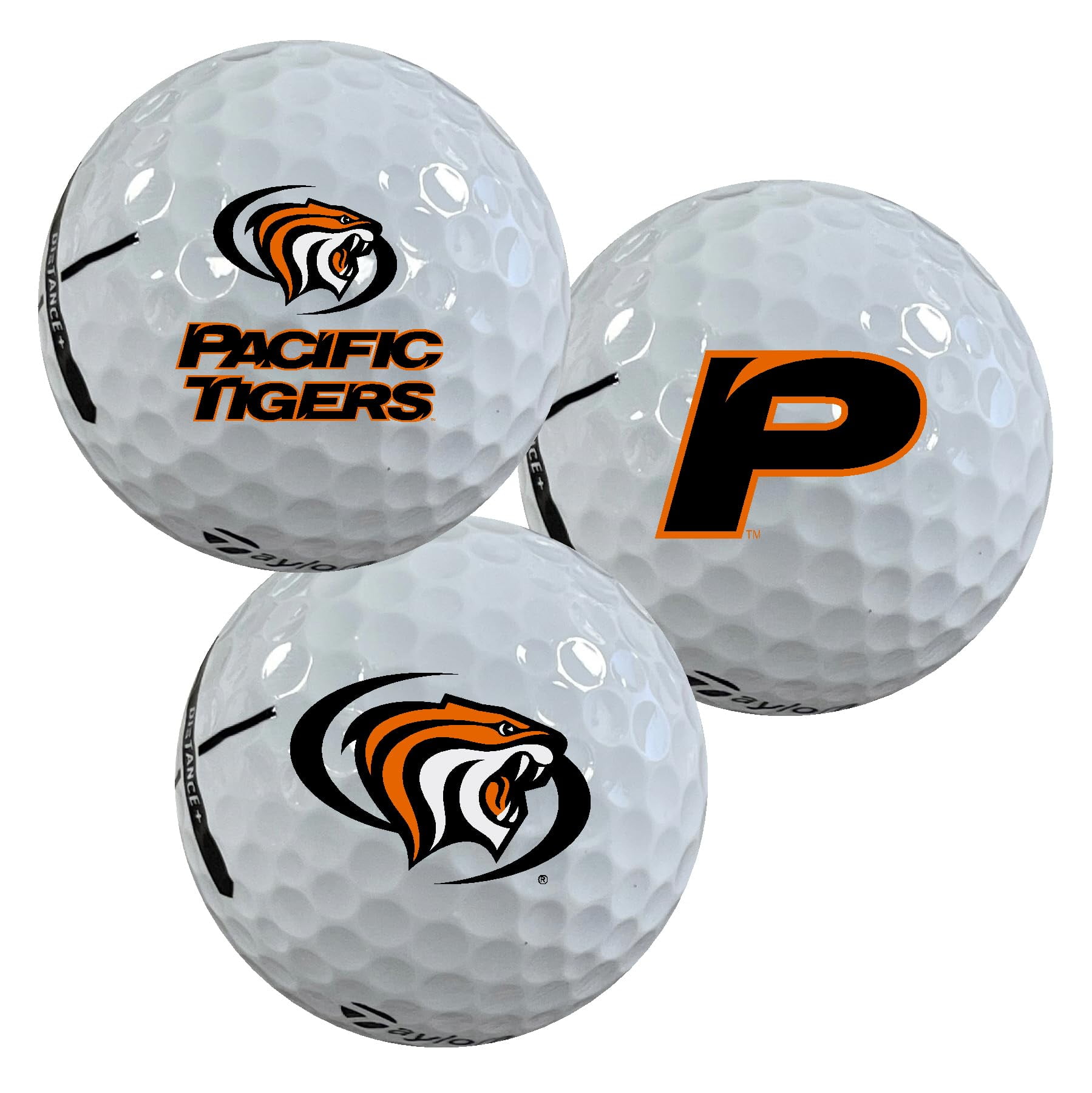 University of The Pacific Tigers Logo Edition Taylormade Distance+ Golf ...