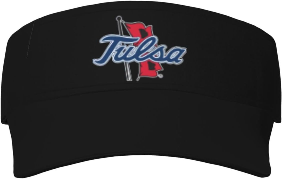 University of Tulsa Adjustable Leaky Top Cap Cotton Denim Sun Visor Hat ...