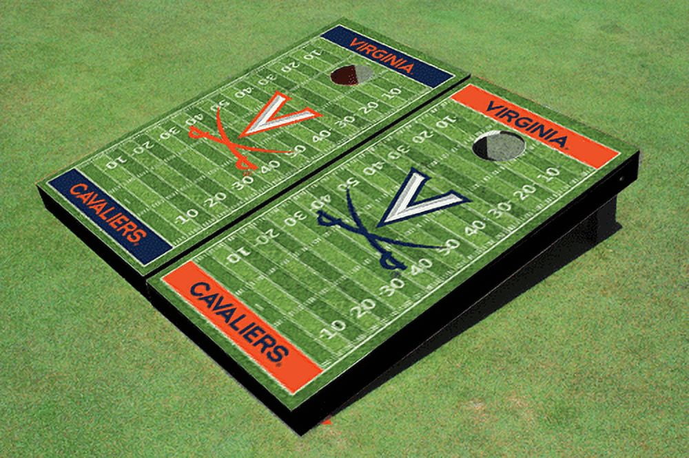 University of Virginia Alternating Football Field Custom Cornhole Board ...