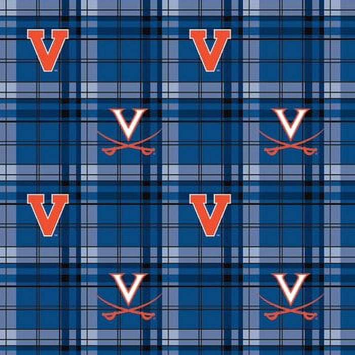 University of Virginia Plaid Fleece Design-Sold by the Yard - Walmart.com