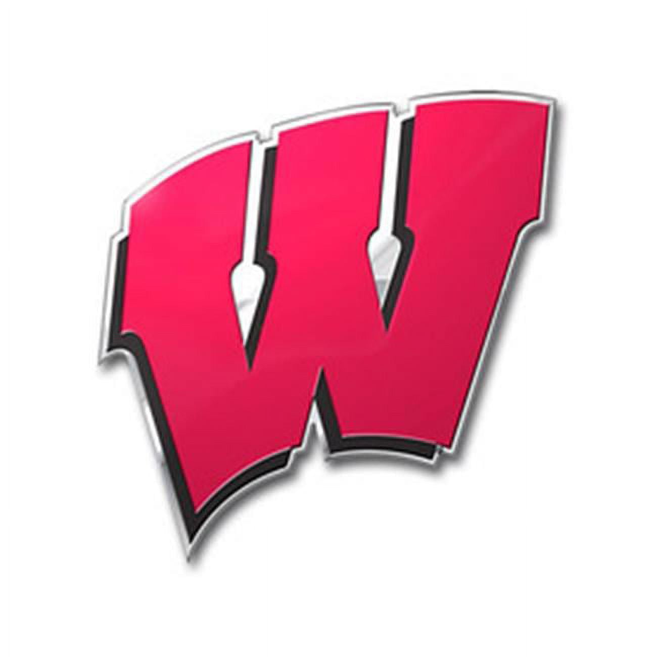 University of Wisconsin Badgers Auto Emblem, Aluminum Metal, Embossed ...