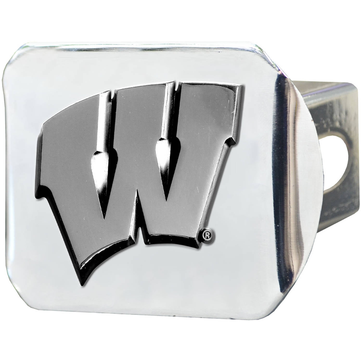University of Wisconsin Badgers Hitch Cover Solid Metal with Raised ...