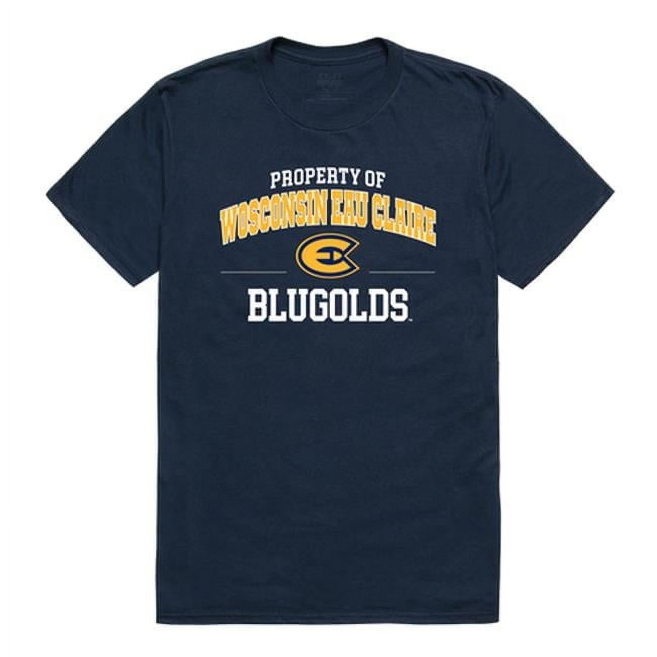 University of Wisconsin-Eau Claire Men Property T-Shirt, Navy - Medium ...
