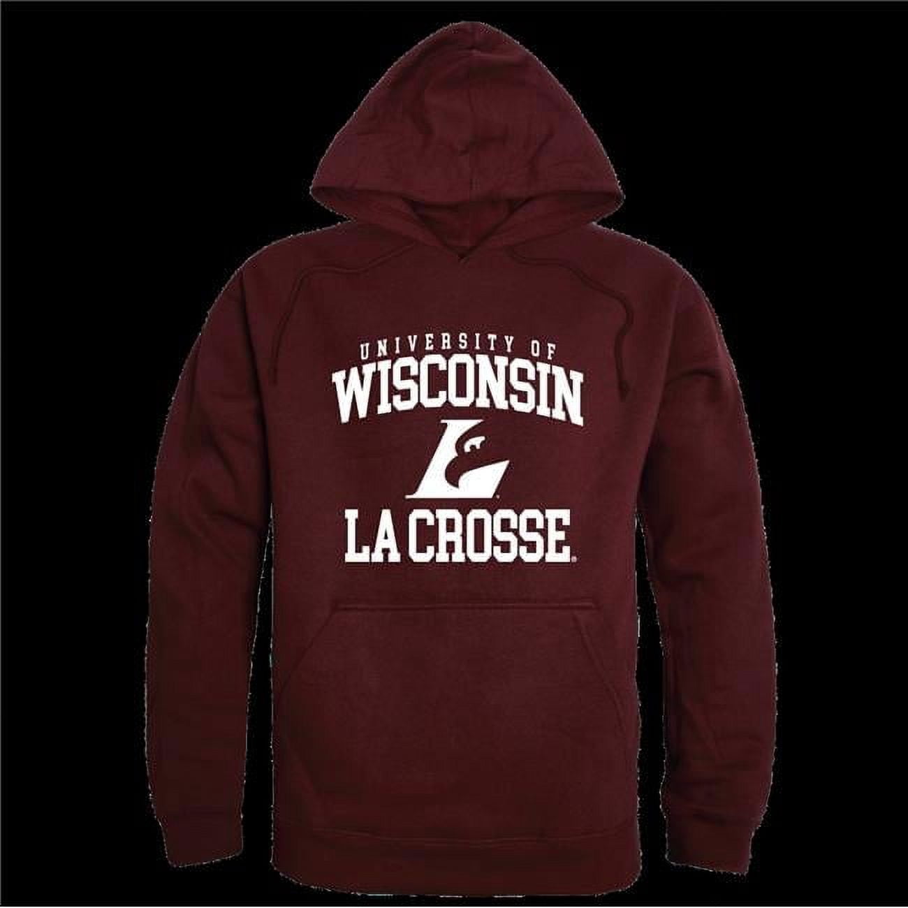 University of Wisconsin-La Crosse Eagles Seal Hoodie, Maroon - Large ...