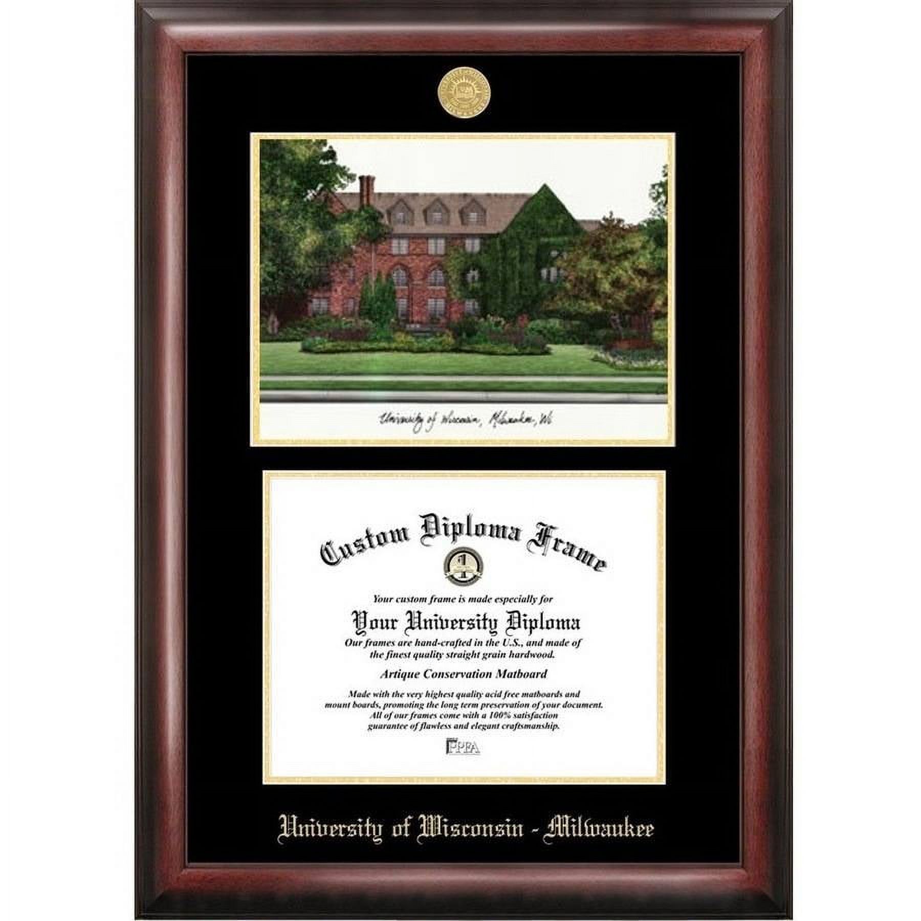 Free Shipping! Generic University of Wisconsin Milwaukee 8x10 Gold ...