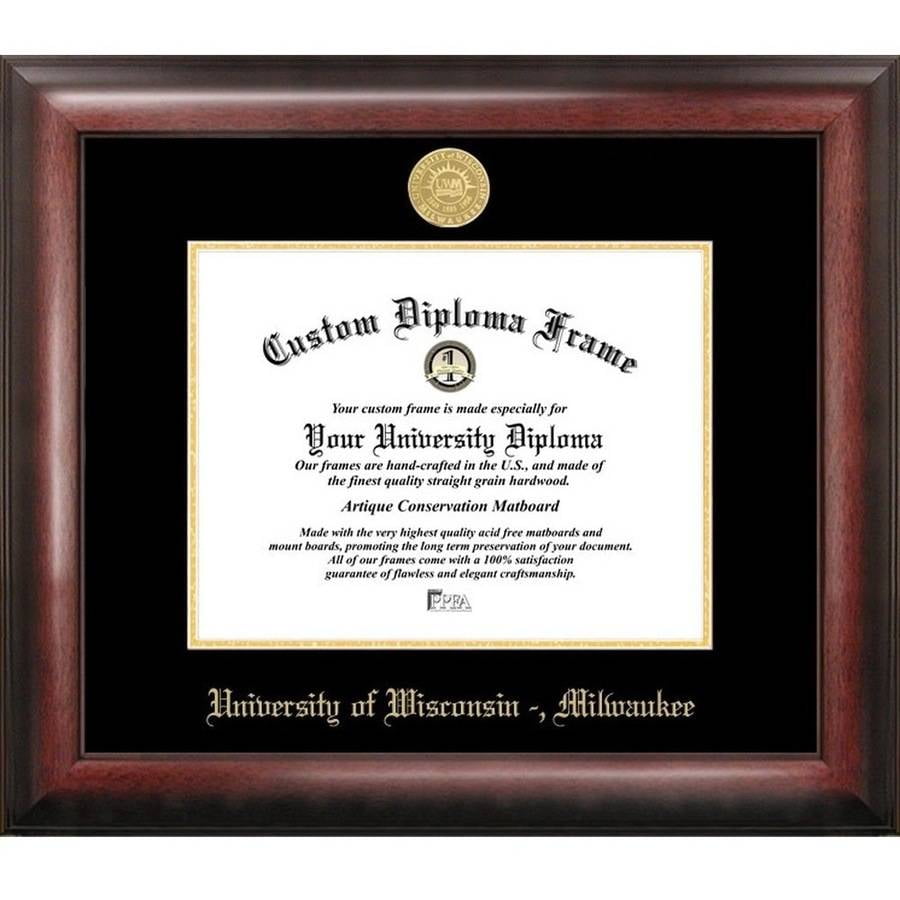 University of Wisconsin, Milwaukee 8" x 10" Gold Embossed Diploma Frame ...