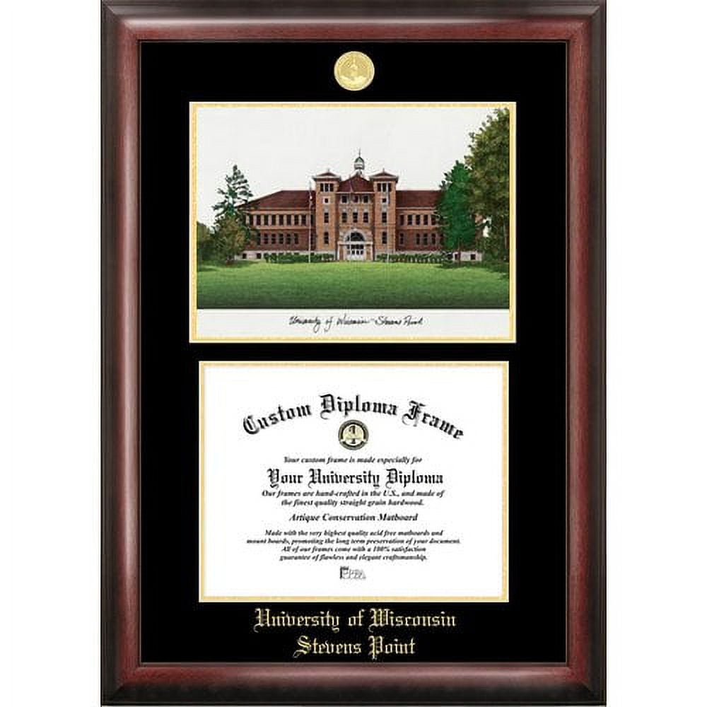Free Shipping! University of Wisconsin Stevens Point Satin Mahogany ...