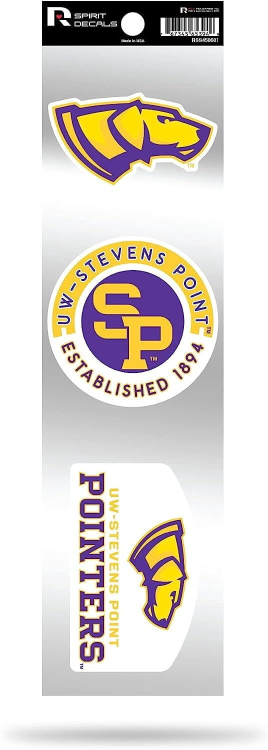 University of Wisconsin Stevens Point Pointers 3-Piece Retro Decal ...