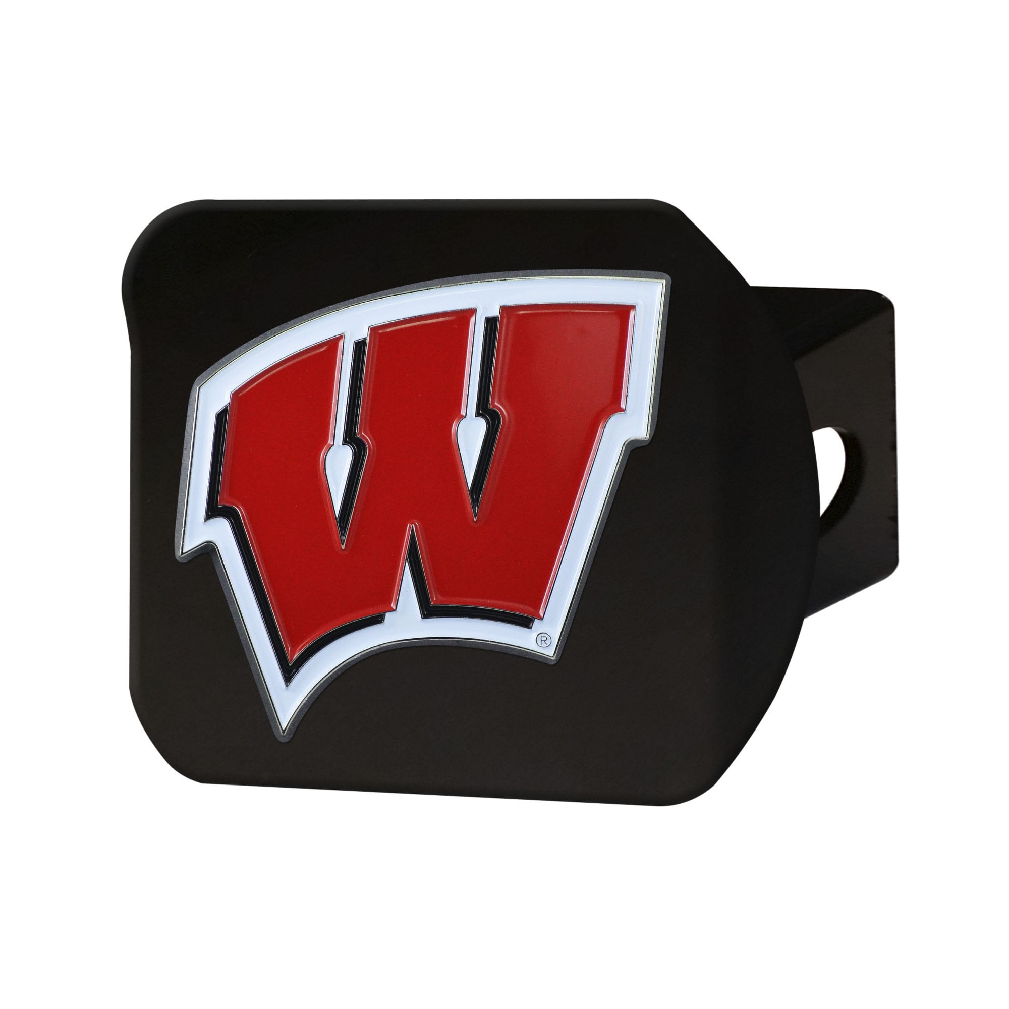 Fanmats 22854 Wisconsin Badgers Black Metal Hitch Cover - 3D Color ...