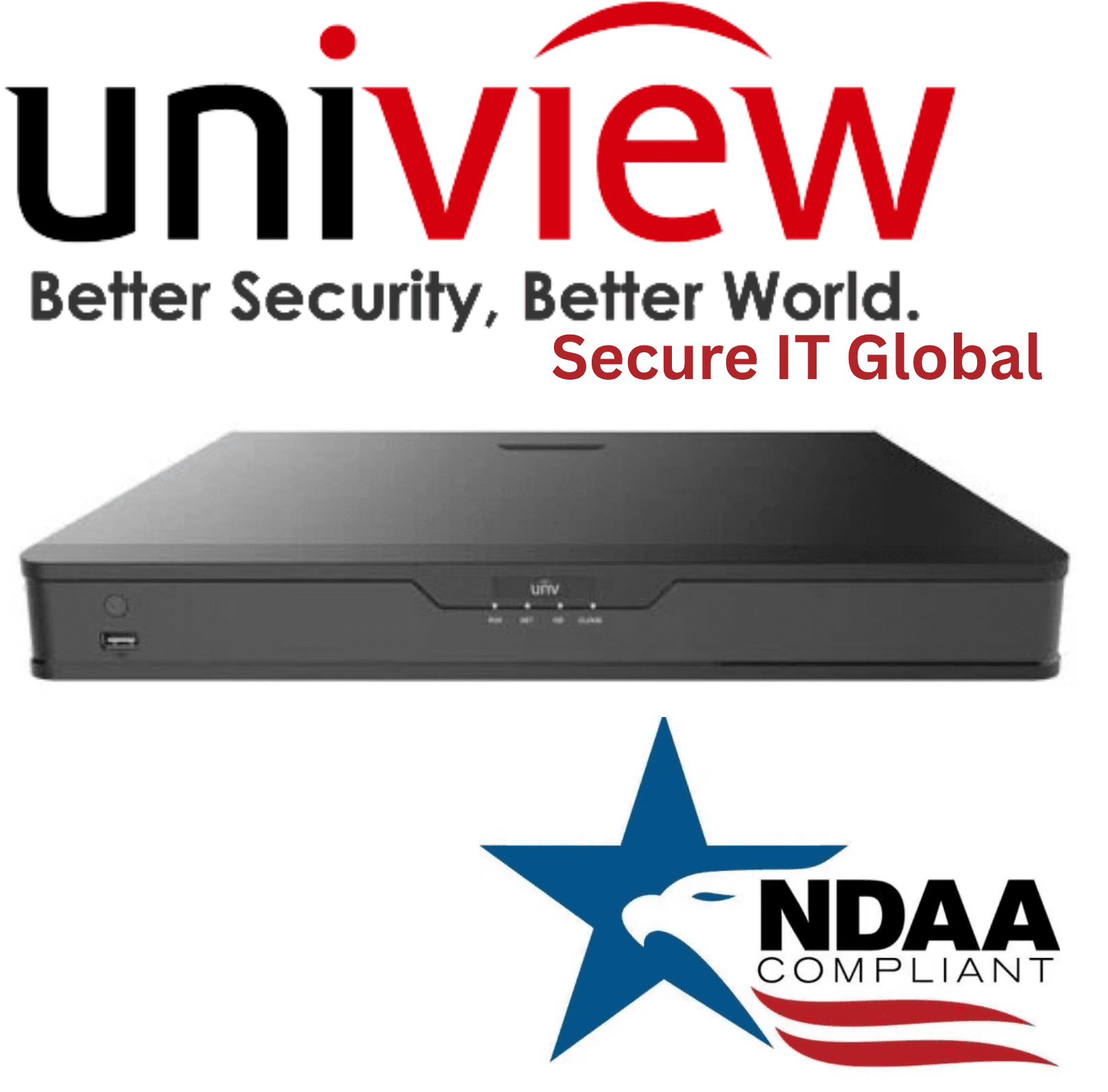 Uniview NDAA 16‑Channel 4K PoE Security Network Video Recorder with HDMI Output – From Secure IT ...