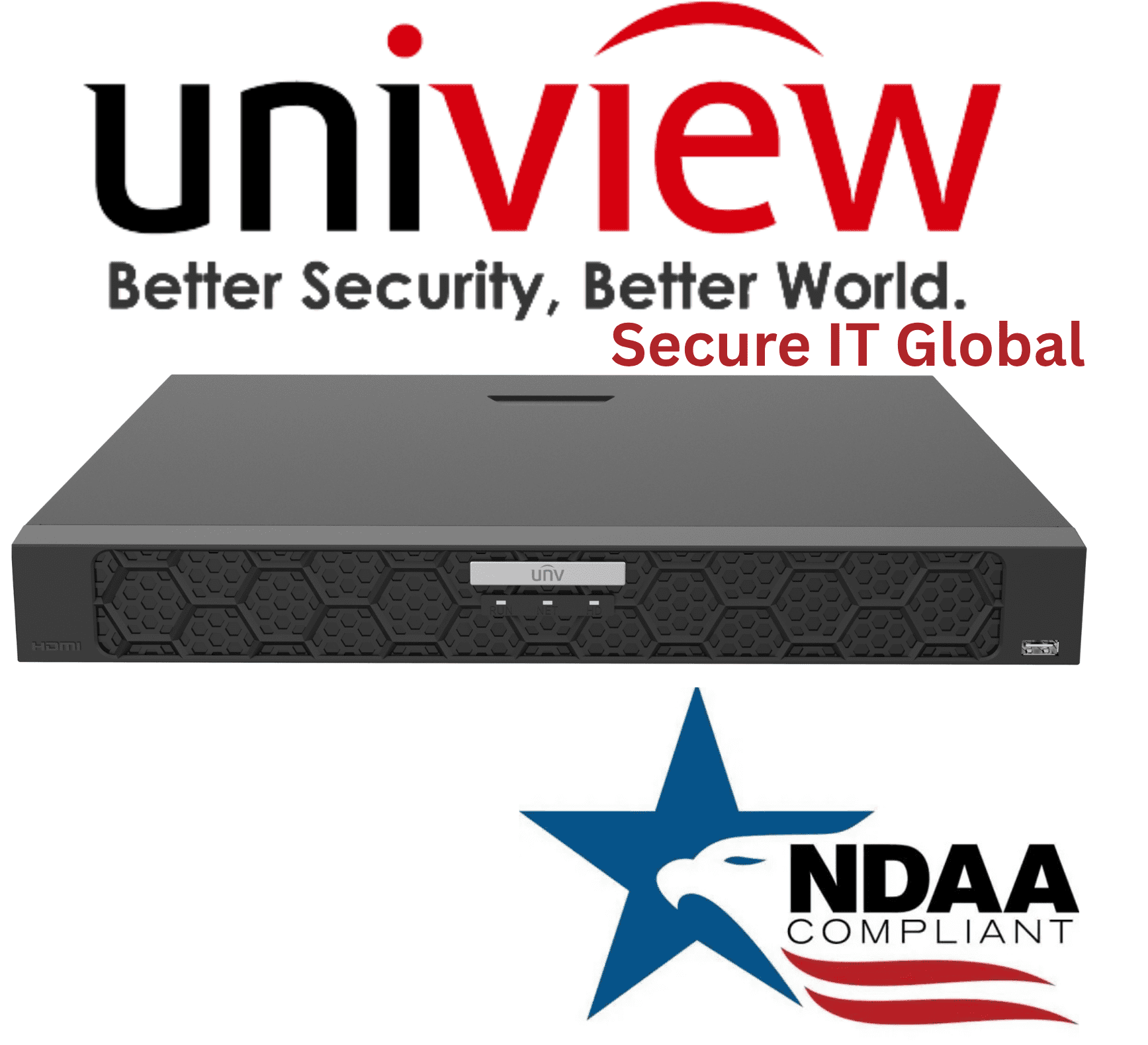 Uniview NDAA 8‑Channel 16MP PoE Security Network Video Recorder HDMI ...