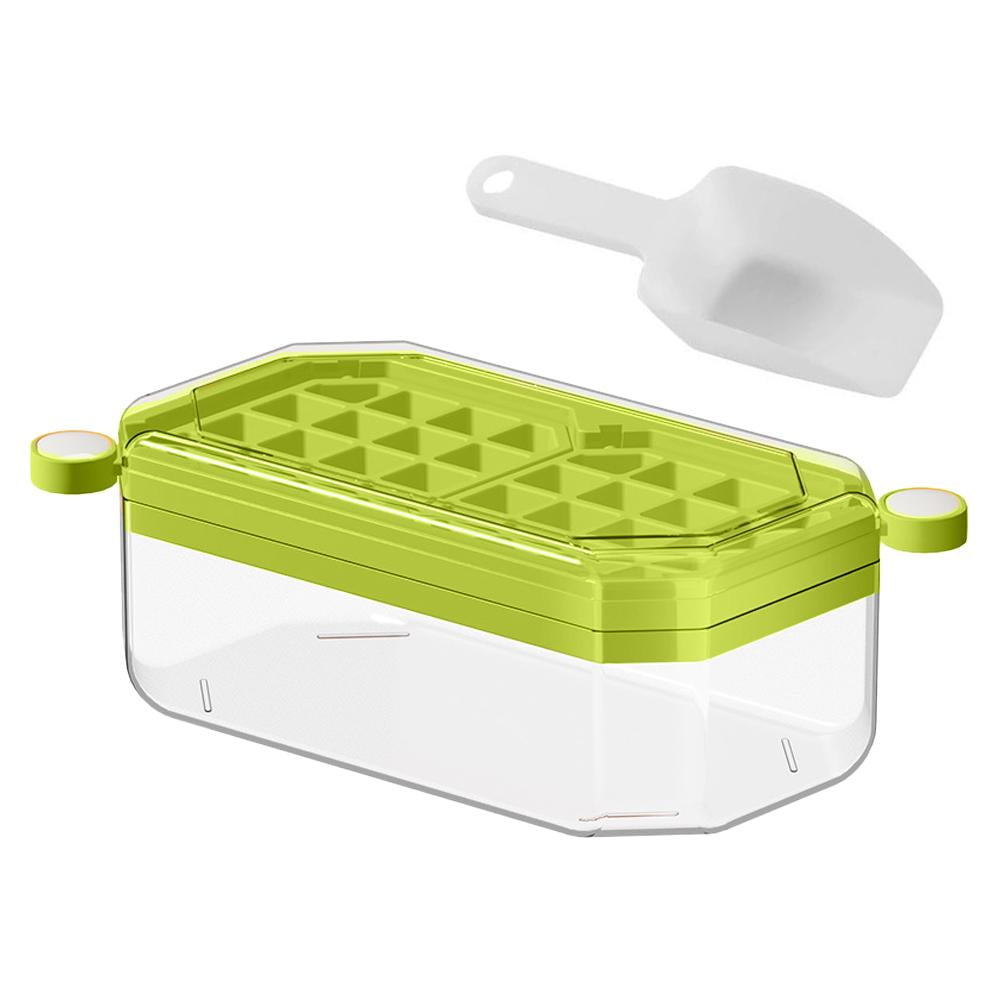 Univora Ice Cube Trays for Freezer, 32 Mini Cubes with Lid and Bin, BPA ...