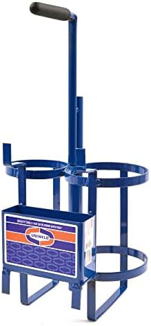 Uniweld 500S Metal Carrying Stand for 10 cu/ft "MC" Acetylene Tank and ...