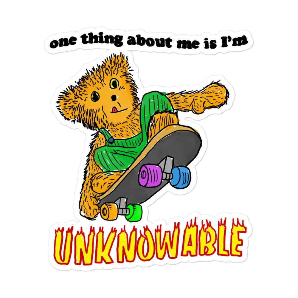 Unknowable Bubble-free stickers vinyl decal cute sticker aesthetic ...