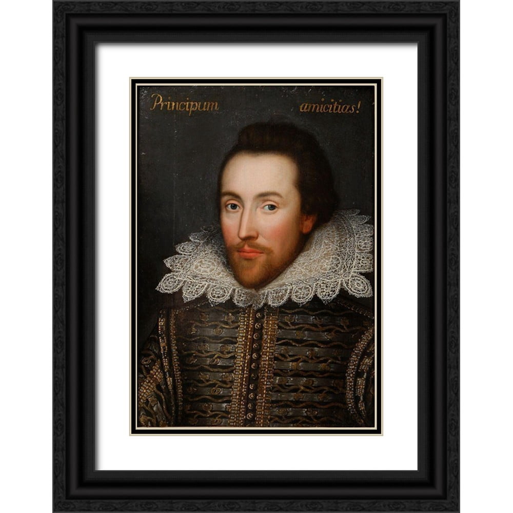 Unknown 11x14 Black Ornate Wood Framed with Double Matting Museum Art ...