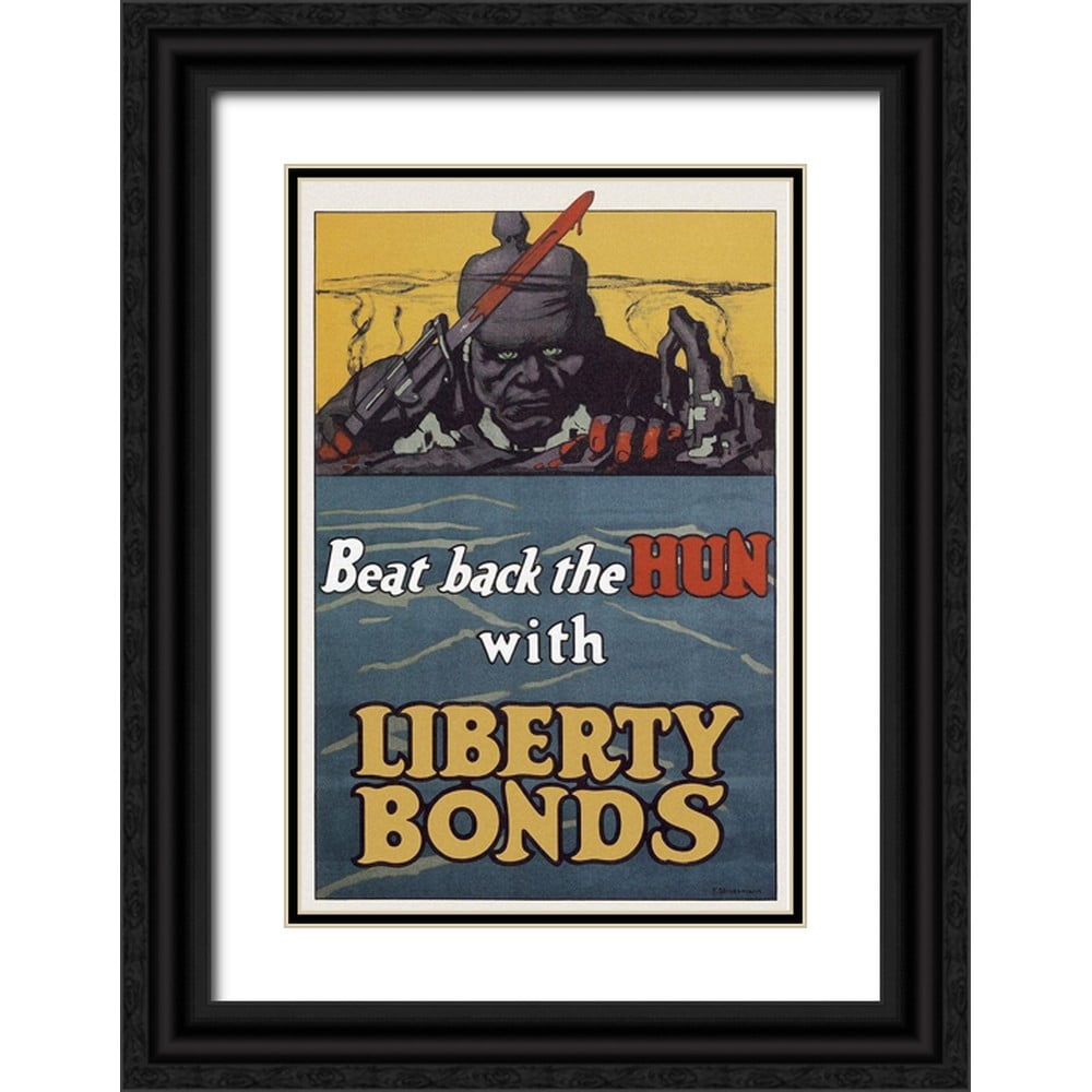 Unknown 11x14 Black Ornate Wood Framed with Double Matting Museum Art ...