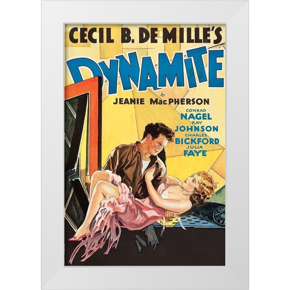 Unknown 11x14 White Modern Wood Framed Museum Art Print Titled - Vintage Film Posters: Dynamite ...