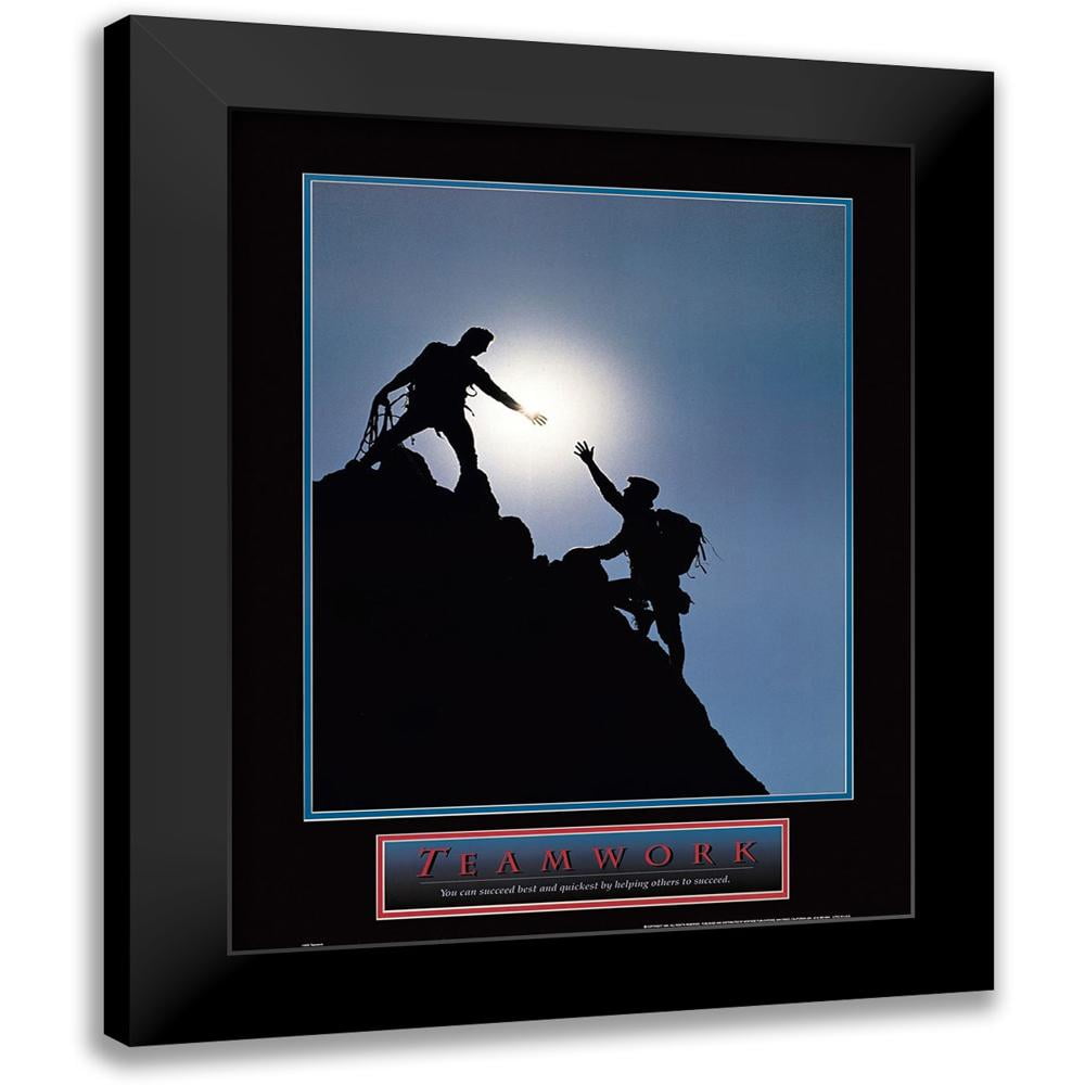 Unknown 12x14 Black Modern Framed Museum Art Print Titled - Teamwork ...