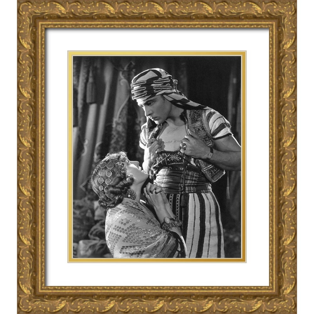 Unknown 12x14 Gold Ornate Wood Framed with Double Matting Museum Art ...