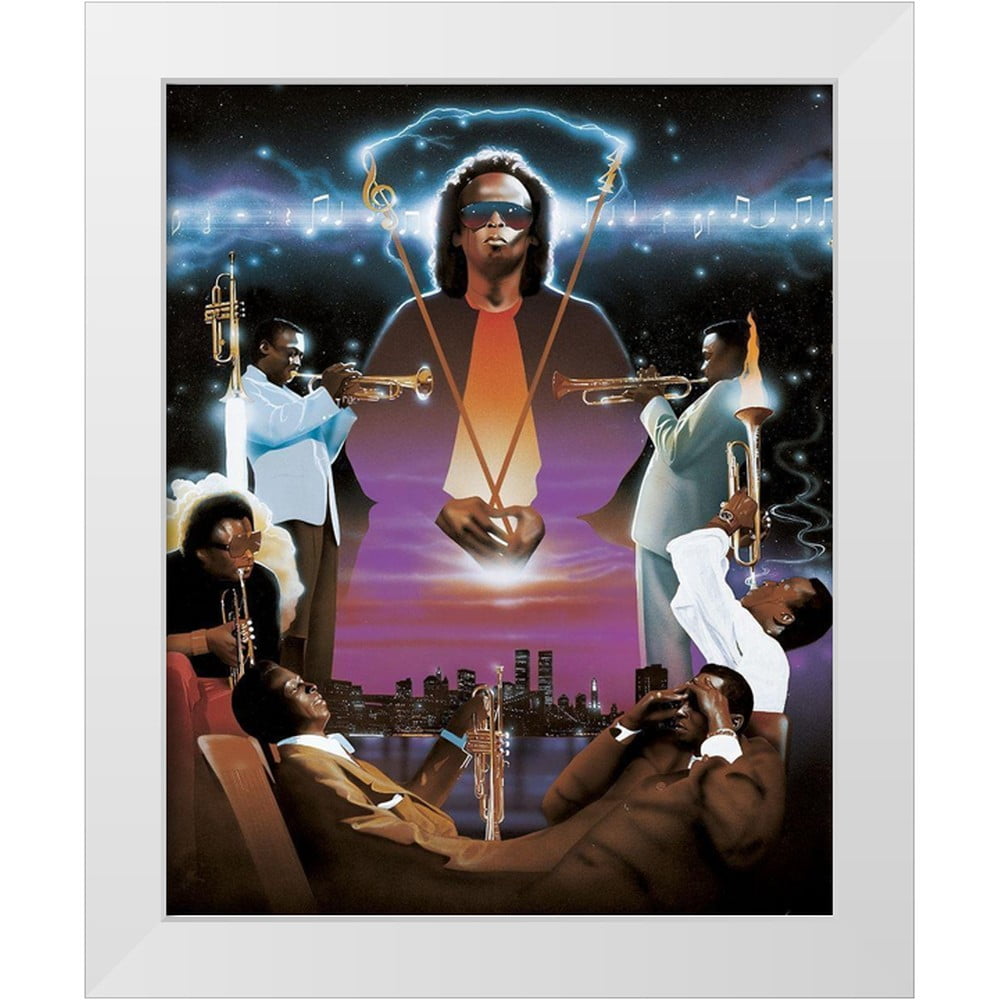 Unknown 12x14 White Modern Wood Framed Museum Art Print Titled ...