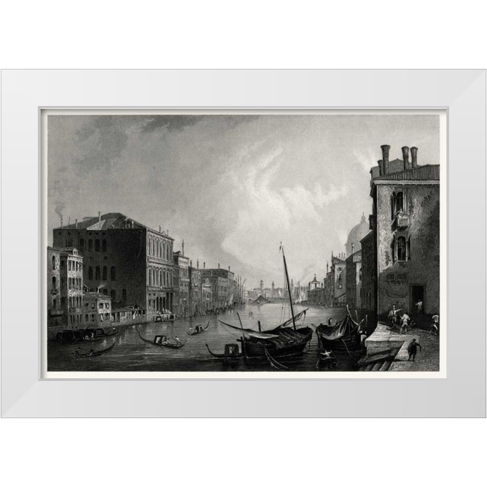 Unknown 14x11 White Modern Wood Framed Museum Art Print Titled ...