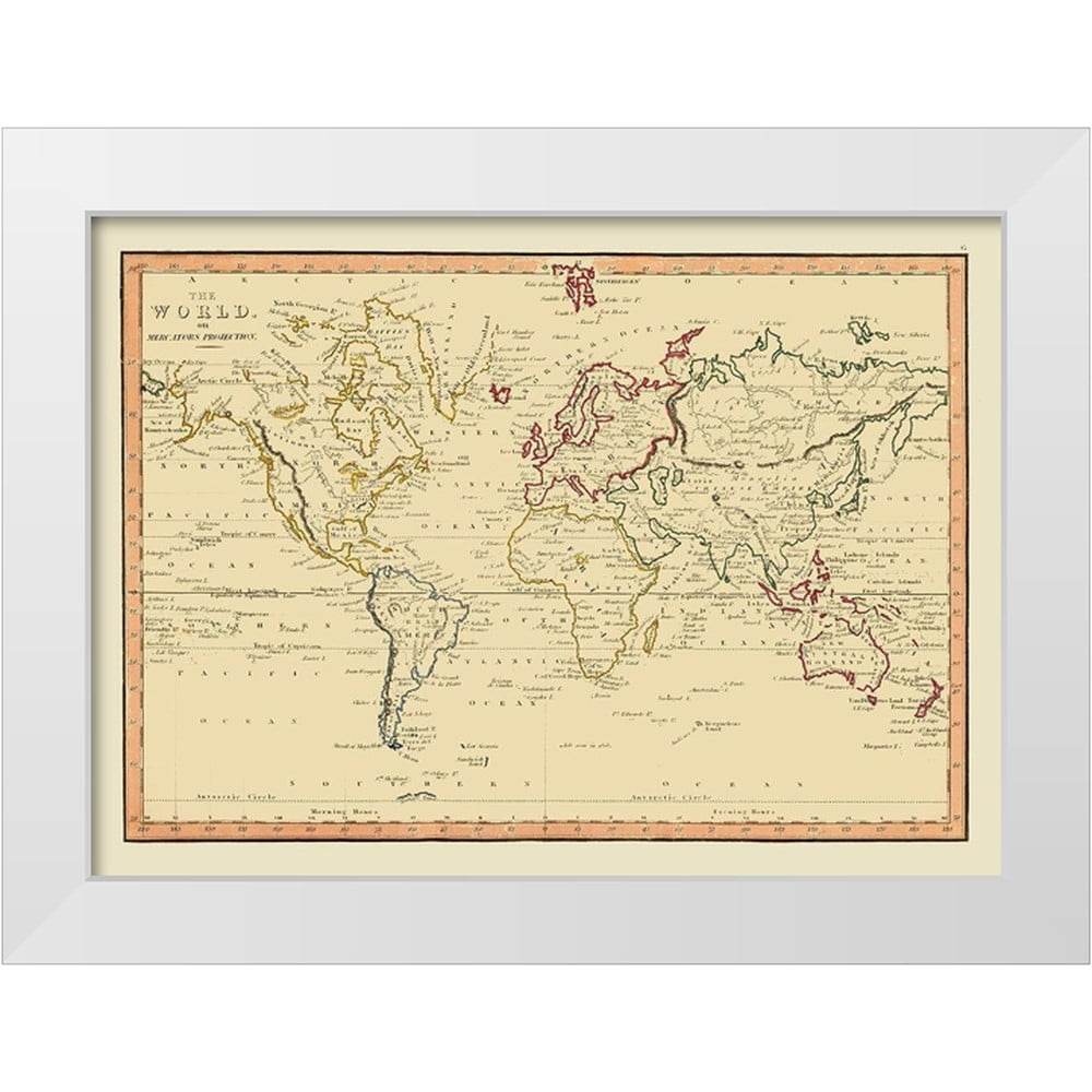 Unknown 14x11 White Modern Wood Framed Museum Art Print Titled ...