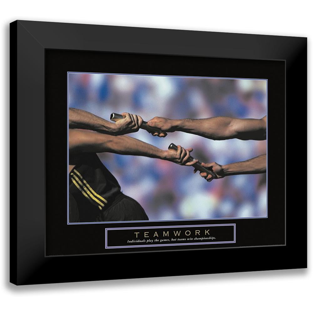Unknown 14x12 Black Modern Framed Museum Art Print Titled - Teamwork ...