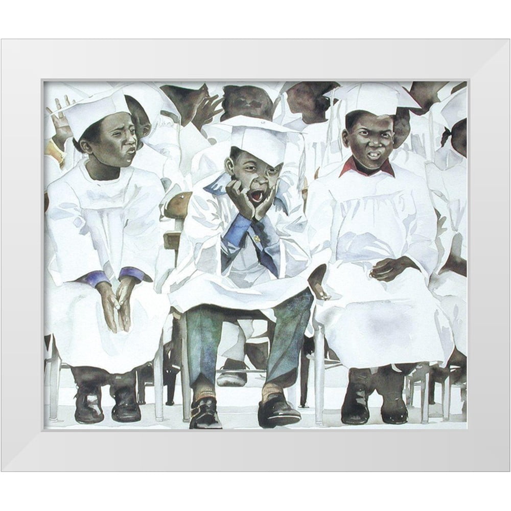 Unknown 14x12 White Modern Wood Framed Museum Art Print Titled ...