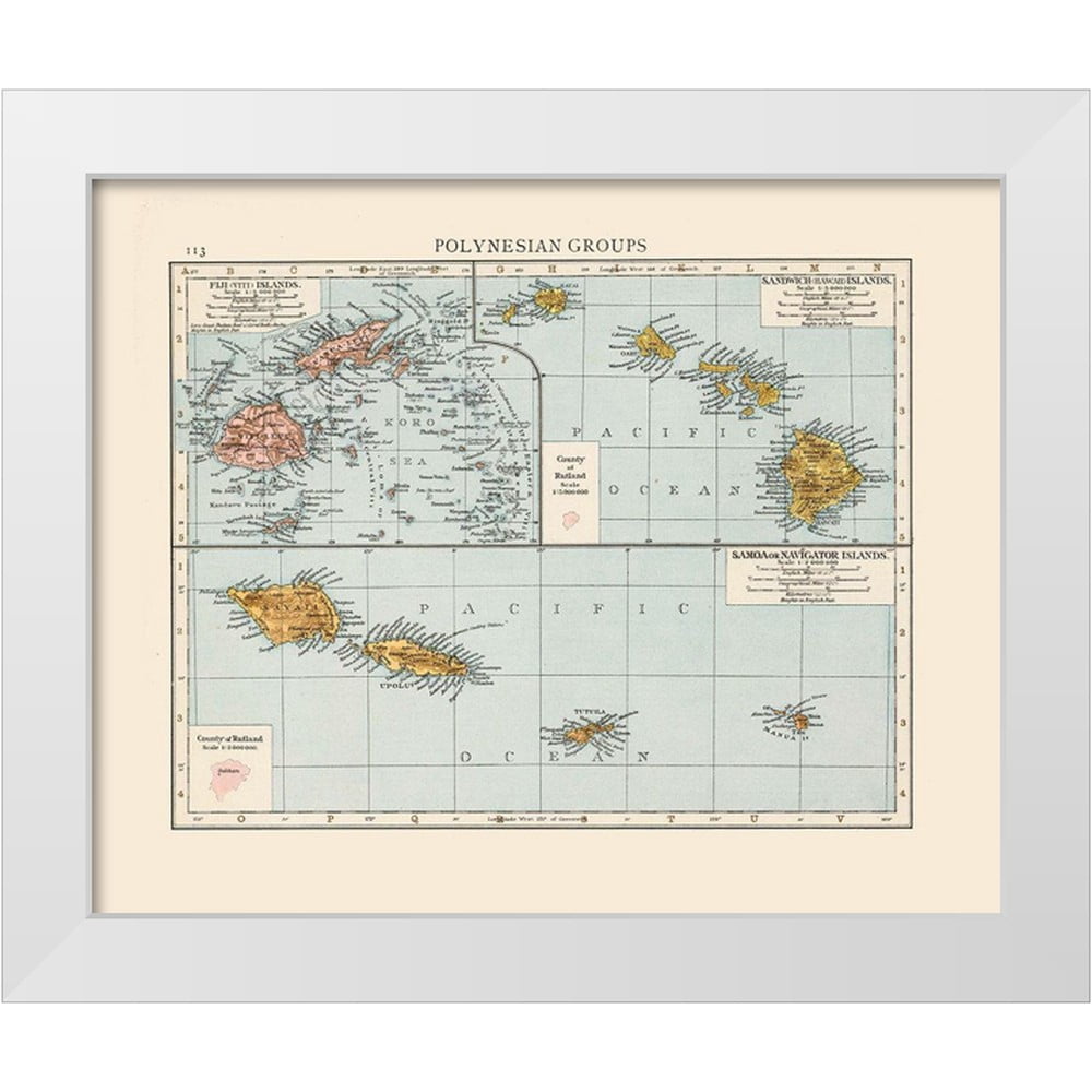 Unknown 14x12 White Modern Wood Framed Museum Art Print Titled ...