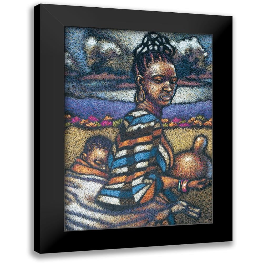 Unknown 14x18 Black Modern Framed Museum Art Print Titled - Nubian Lady ...