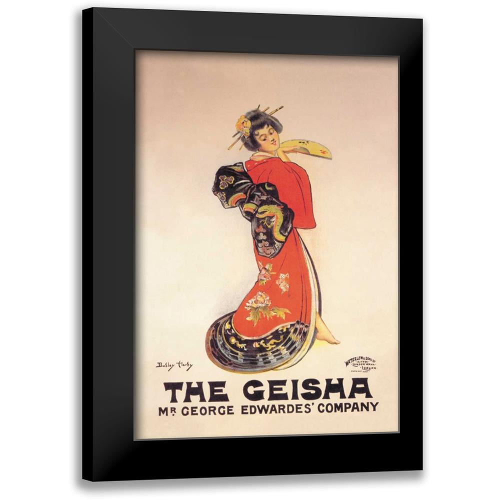 Unknown 14x18 Black Modern Framed Museum Art Print Titled - The Geisha ...