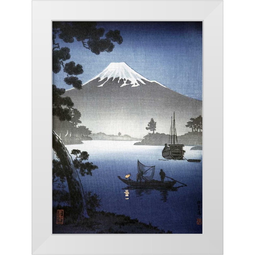 Unknown 14x18 White Modern Wood Framed Museum Art Print Titled ...