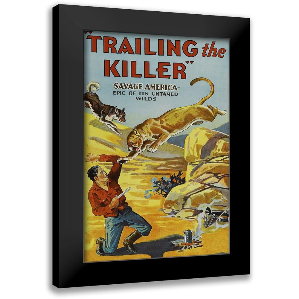 Unknown 17x24 Black Modern Framed Museum Art Print Titled - Vintage Westerns: Trailing the ...