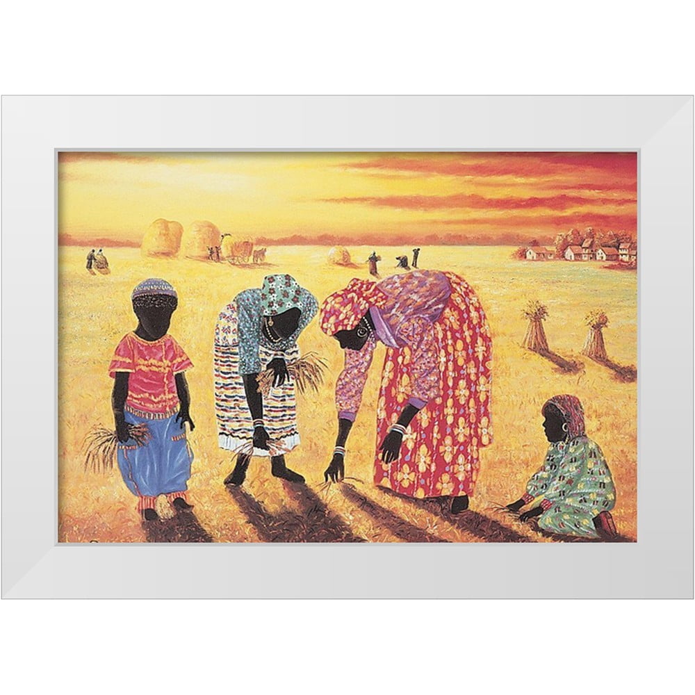 Unknown 18x13 White Modern Wood Framed Museum Art Print Titled - Crops ...