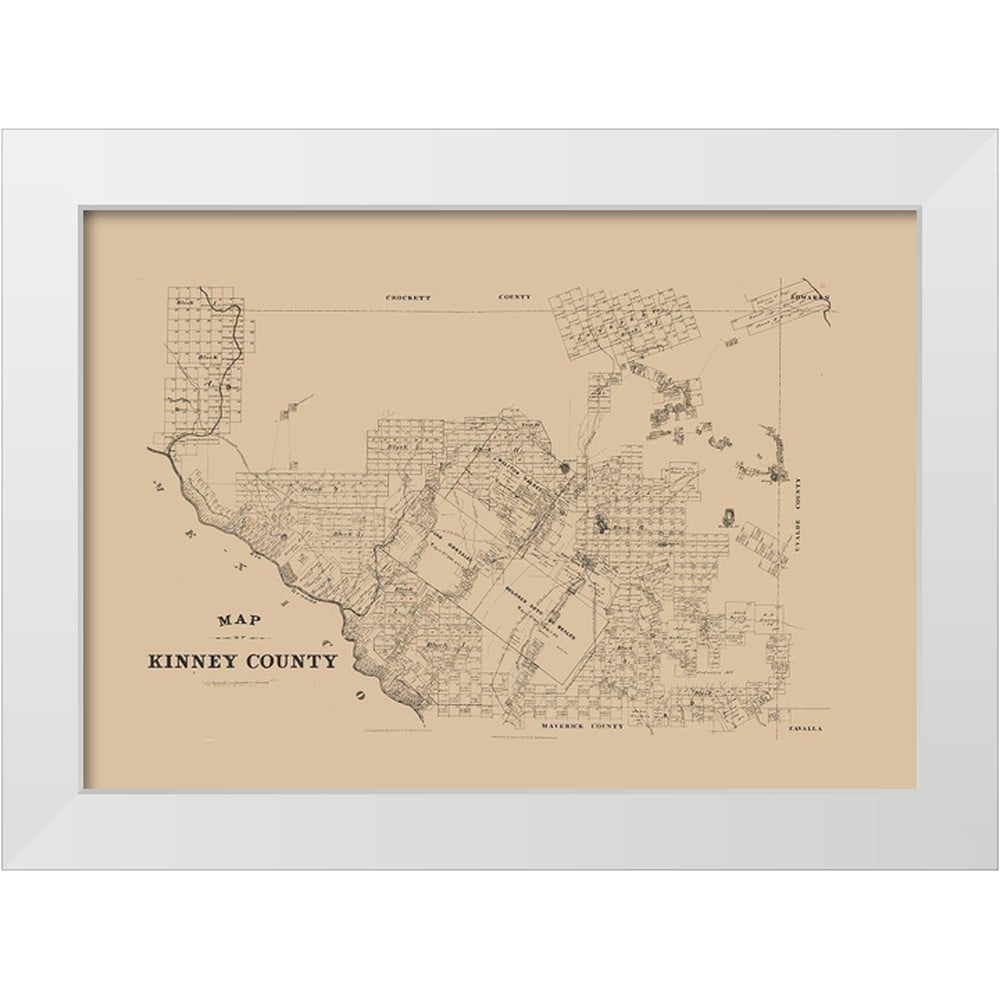 Unknown 18x14 White Modern Wood Framed Museum Art Print Titled - Kinney ...