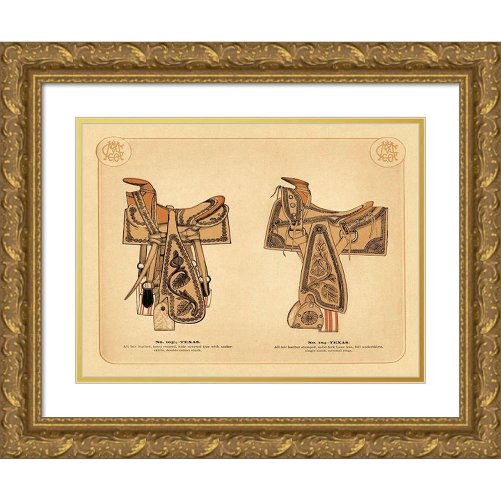 Unknown 18x15 Gold Ornate Wood Framed with Double Matting Museum Art ...